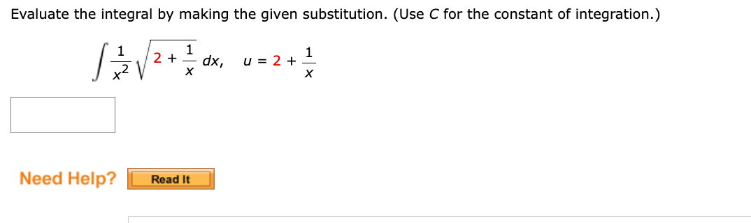 Solved Evaluate the integral by making the given | Chegg.com