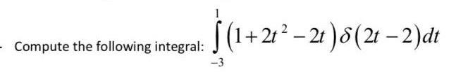 Solved Compute the following integral: | Chegg.com