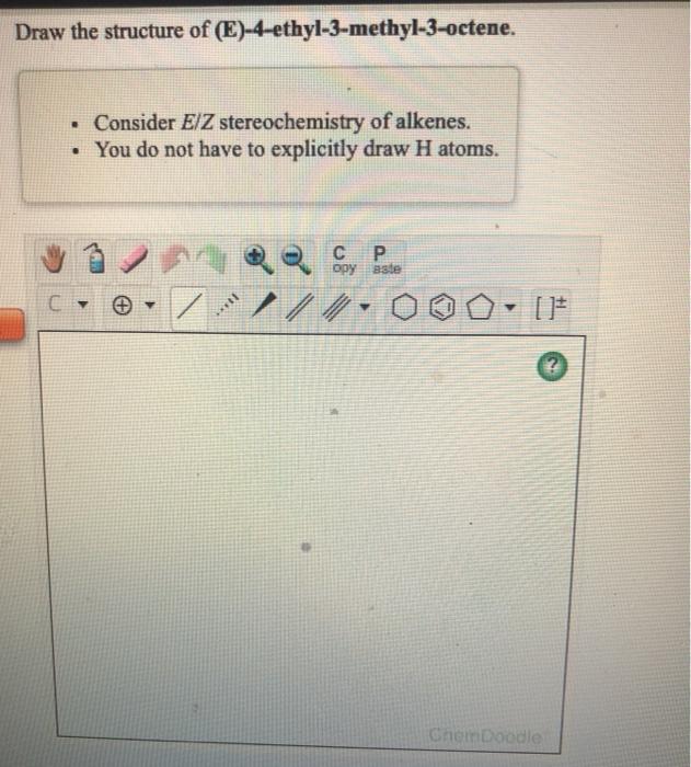Solved Draw the structure of | Chegg.com