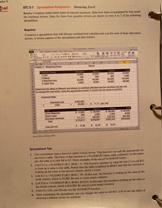 Solved apter 5 cel ATC 5-7 Spreadsheet Assignment Mastering | Chegg.com Solved apter 5 cel ATC 5-7 Spreadsheet Assignment Mastering | Chegg.com