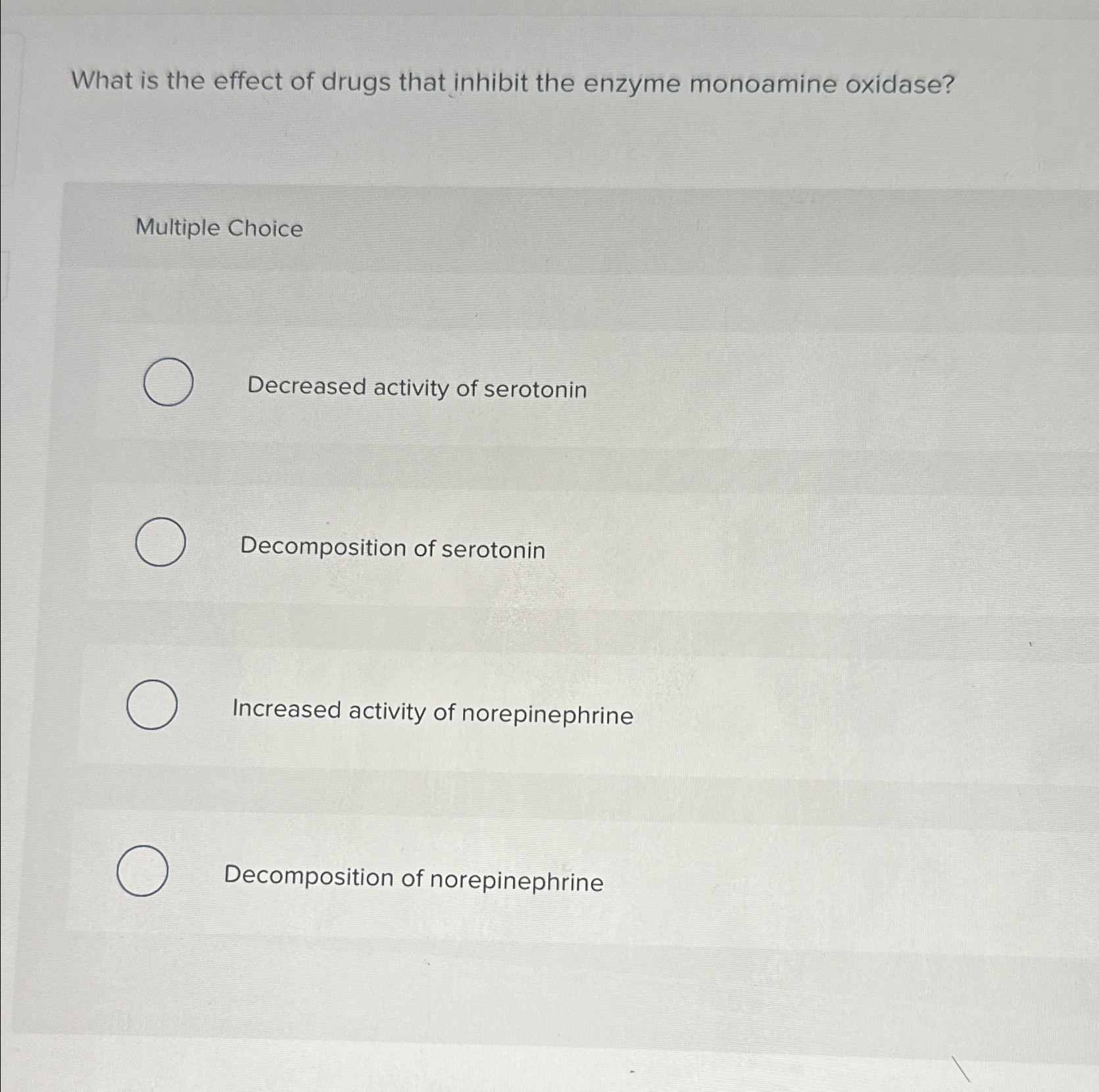 Solved What is the effect of drugs that inhibit the enzyme | Chegg.com