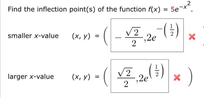 Solved Find the inflection point(s) of the function | Chegg.com