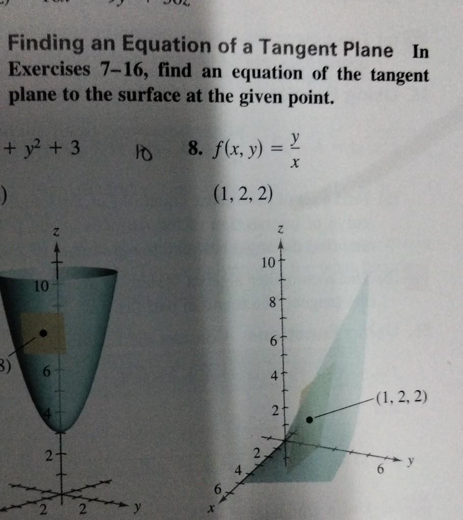 Solved Finding an Equation of a Tangent Plane In Exercises | Chegg.com