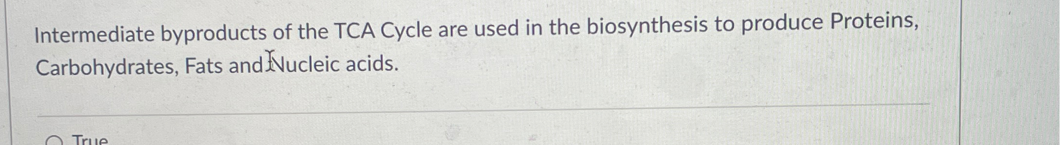 Solved Intermediate byproducts of the TCA Cycle are used in | Chegg.com