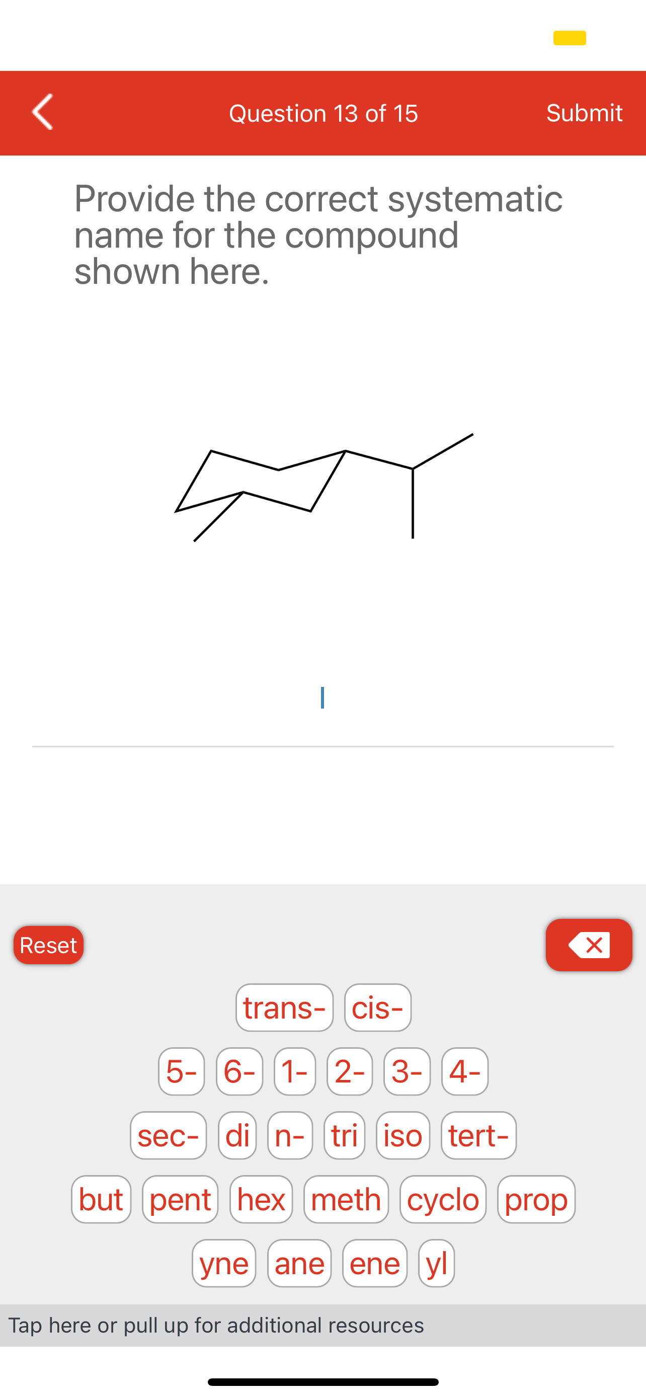 Provide the correct systematicname for the | Chegg.com