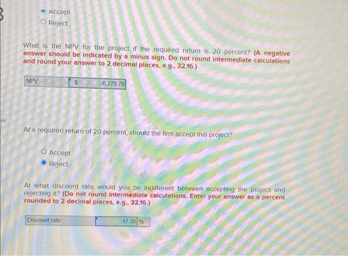 Problem 9-9 Calculating NPV and IRR (LO1, 5) A | Chegg.com