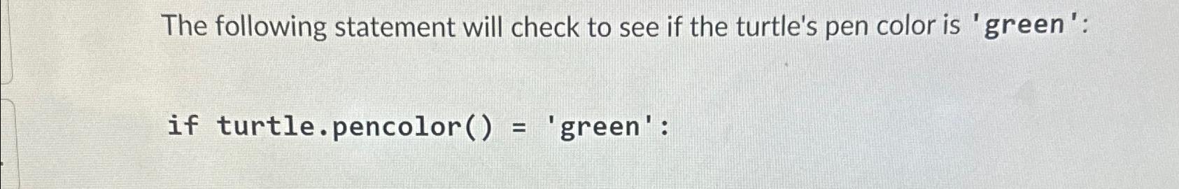 Solved The following statement will check to see if the | Chegg.com