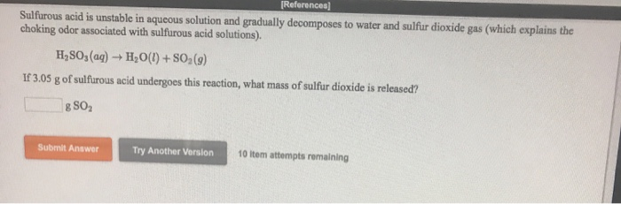 Solved [References] If baking soda (sodium hydrogen | Chegg.com