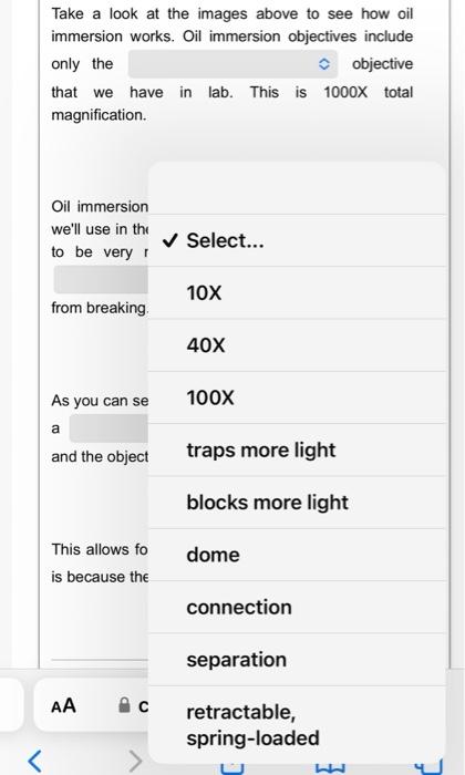 Solved Take a look at the images above to see how oil | Chegg.com