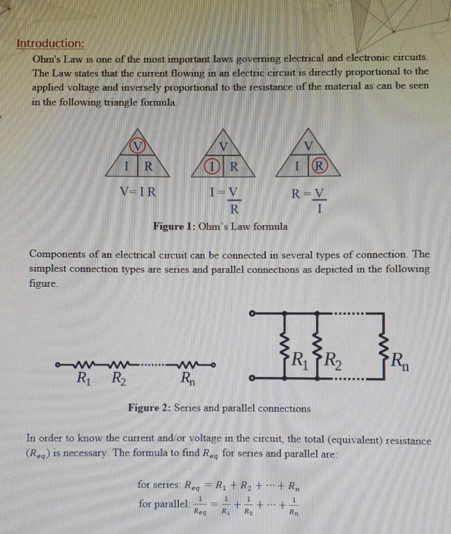 Solved 1.1 Objectives: To understand DC series, parallel, | Chegg.com