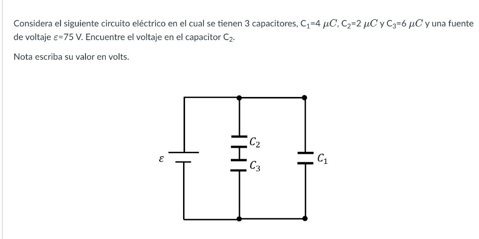 Solved Considera el siguiente circuito eléctrico en el cual | Chegg.com