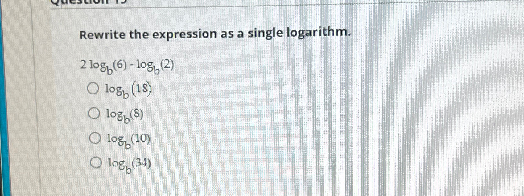 Solved Rewrite the expression as a single | Chegg.com