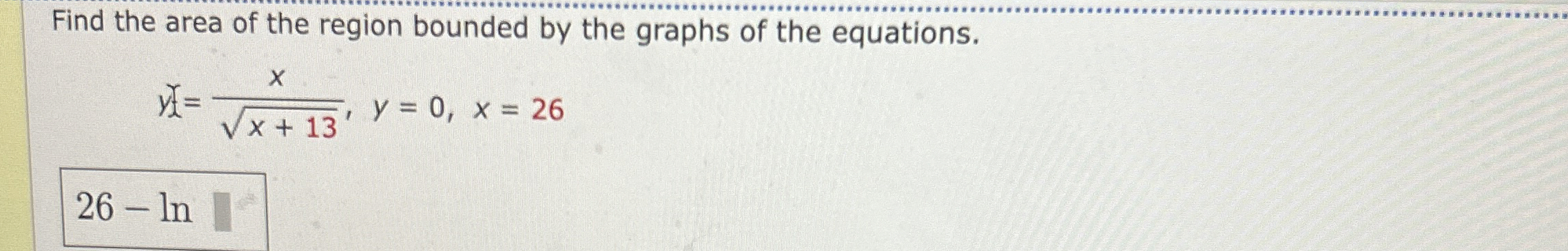 Solved Find the area of the region bounded by the graphs of | Chegg.com