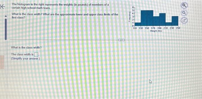 Solved Identify the lower class limits, upper class limits, | Chegg.com