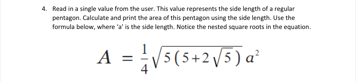 Solved Write the Code in Python. Read in a single value from | Chegg.com