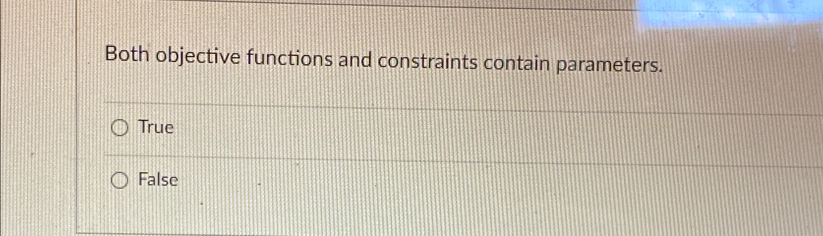 Solved Both objective functions and constraints contain | Chegg.com