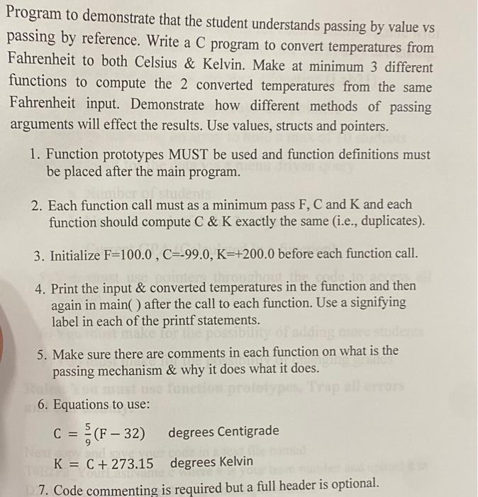 Solved passing by reference. Write a C program to convert | Chegg.com
