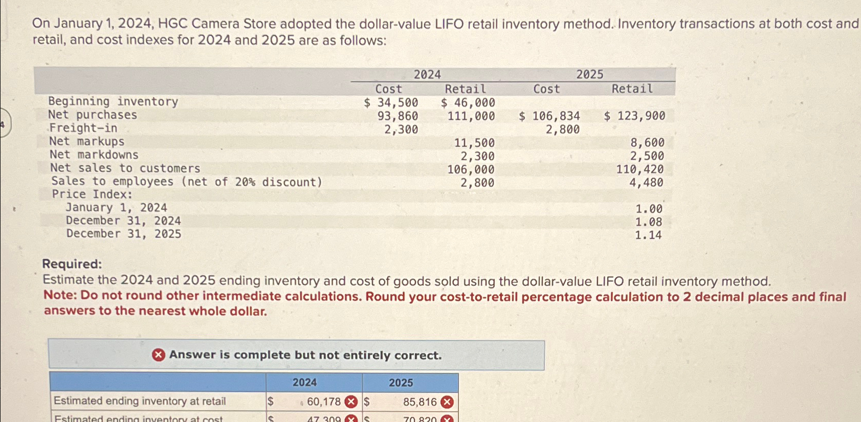 Solved On January 1, 2024, ﻿HGC Camera Store adopted the | Chegg.com