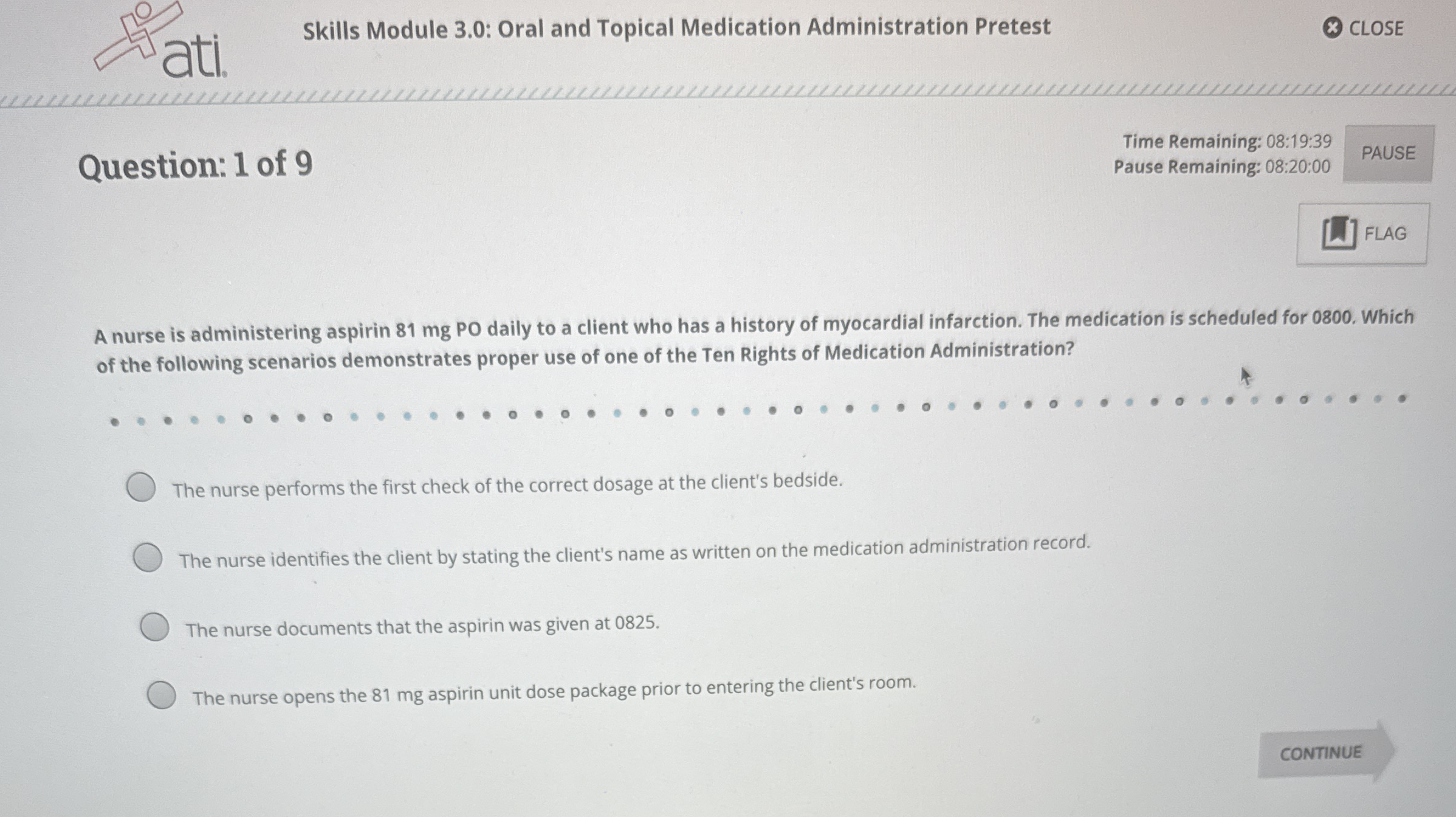 Solved Skills Module 3.0: Oral and Topical Medication | Chegg.com