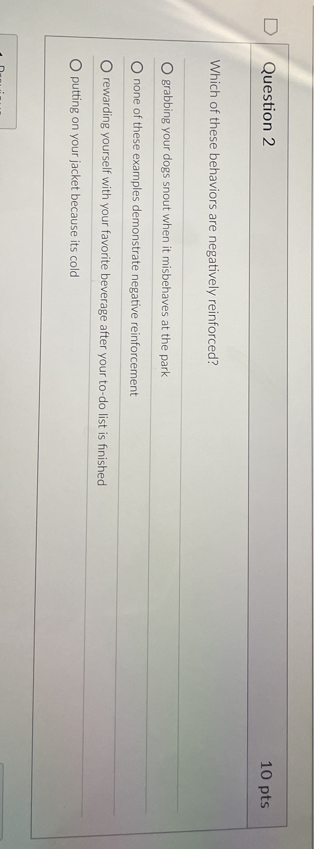 Solved Question 210 ﻿ptsWhich of these behaviors are | Chegg.com