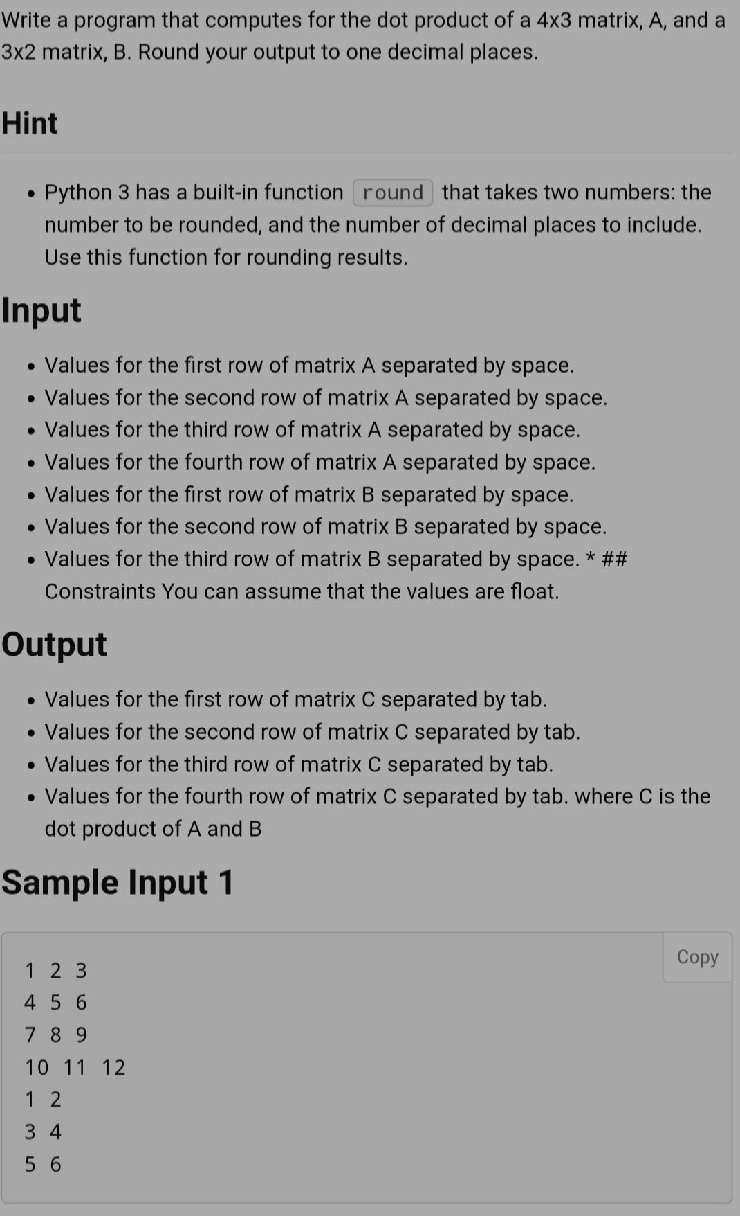 Solved Write a program that computes for the dot product of | Chegg.com
