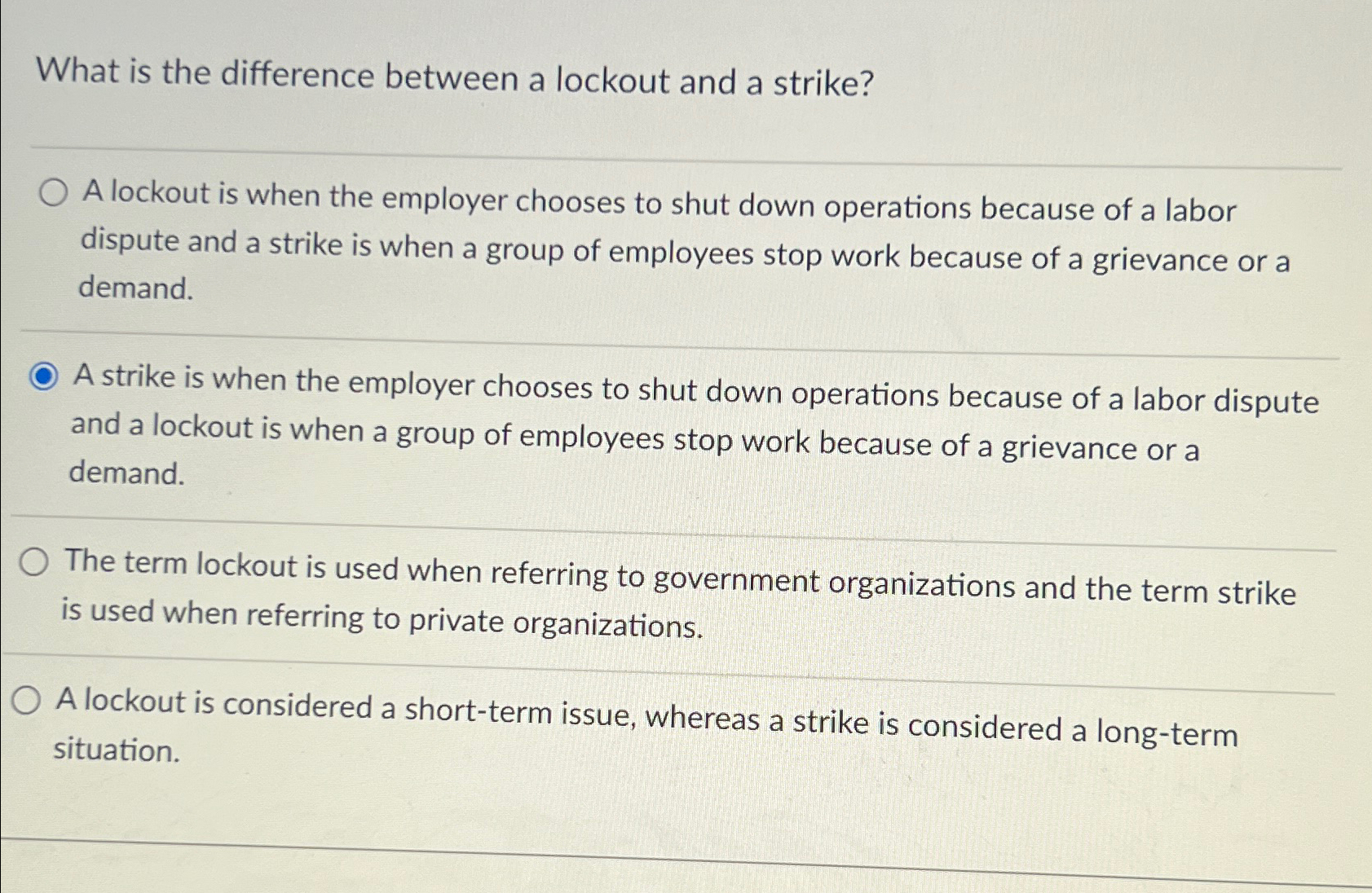 Solved What is the difference between a lockout and a | Chegg.com
