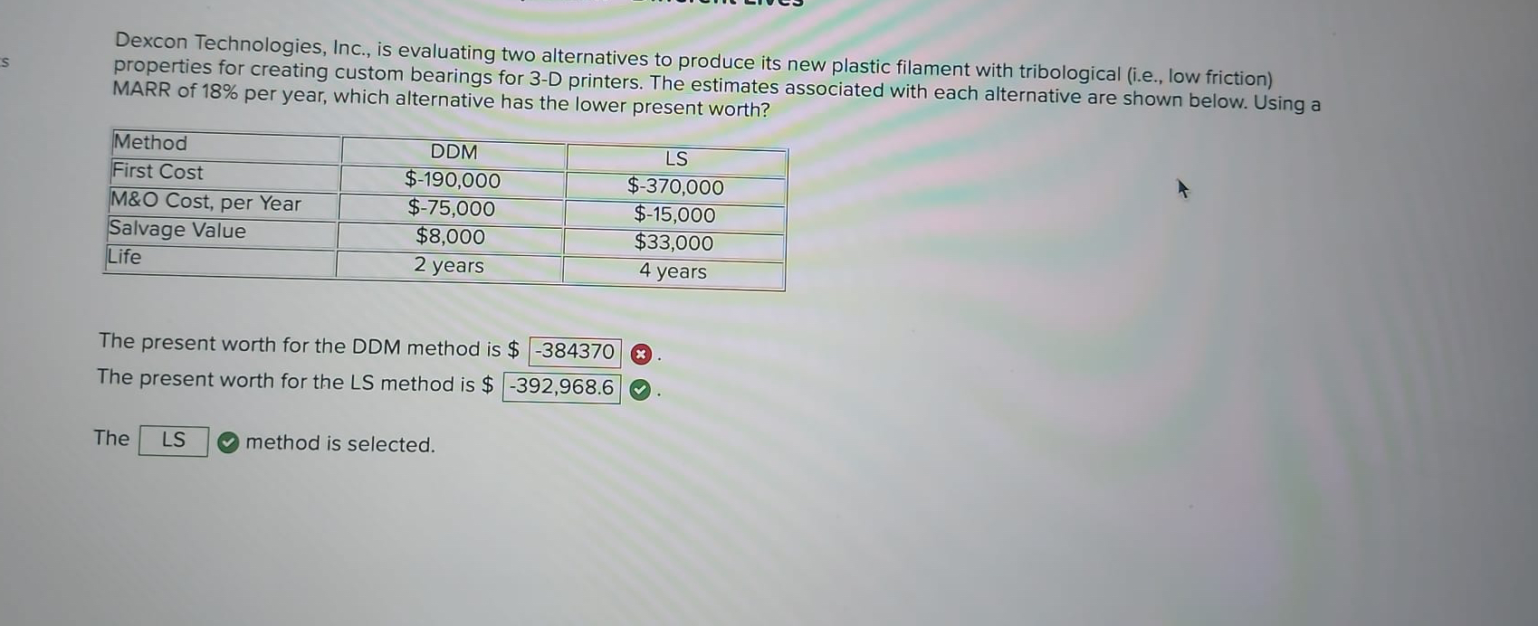 Solved Dexcon Technologies, Inc., is evaluating two | Chegg.com