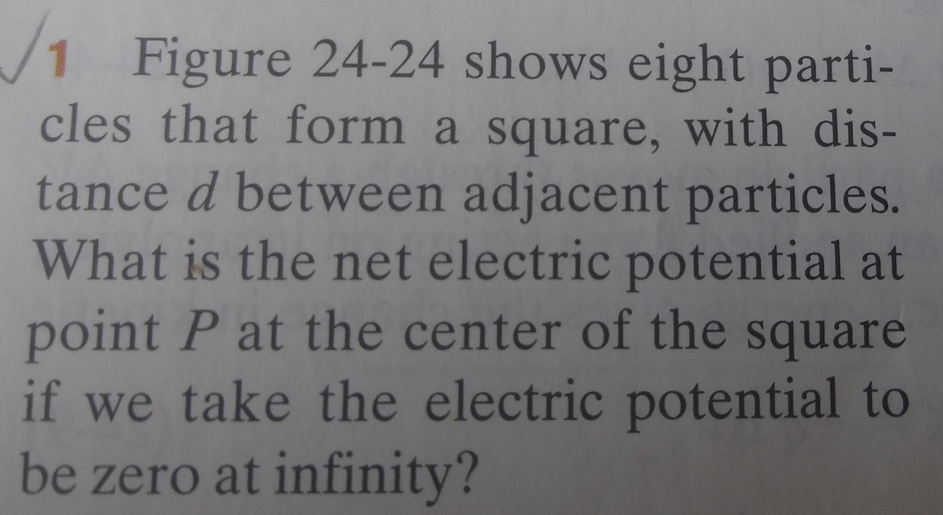1 Figure 24-24 shows eight particles that form a | Chegg.com