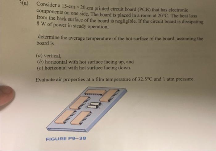 Solved a) Consider a 15−cm×20−cm printed circuit board ( | Chegg.com
