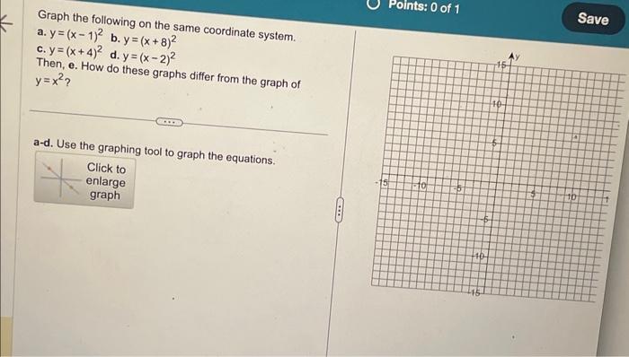 Graph The Following On The Same Coordinate System A