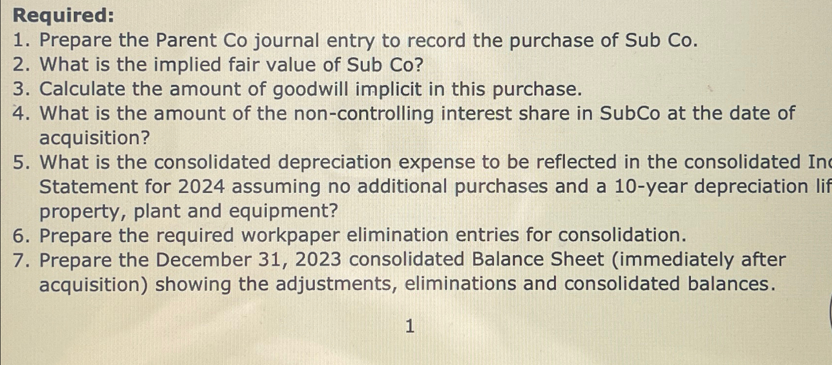 Solved Prepare the required workpaper elimination entries | Chegg.com