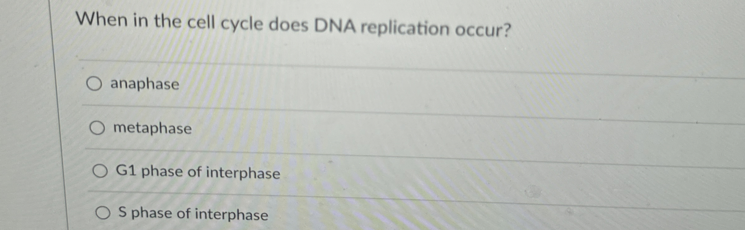 Solved When in the cell cycle does DNA replication | Chegg.com