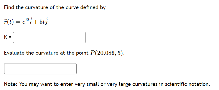 Solved Find the curvature of the curve defined | Chegg.com