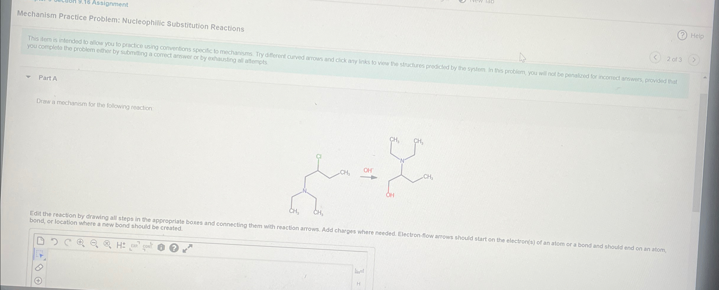 Solved 6 ﻿AssignmentMechanism Practice Problem: Nucleophilic | Chegg.com