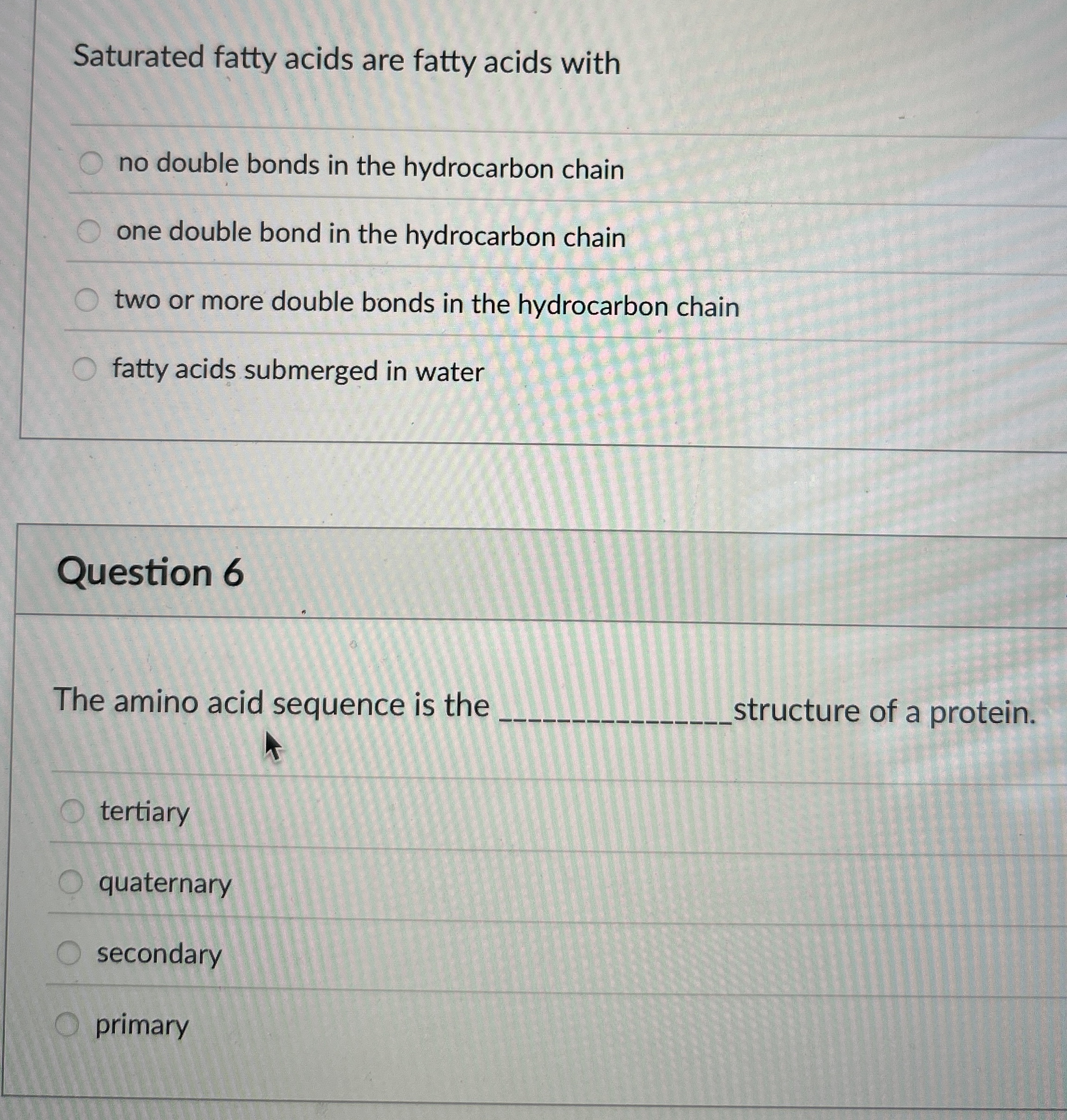Solved Saturated fatty acids are fatty acids withno double | Chegg.com