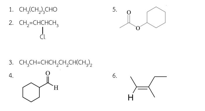 Solved CH3CH=CHCH2CH2CH(CH3)2 | Chegg.com