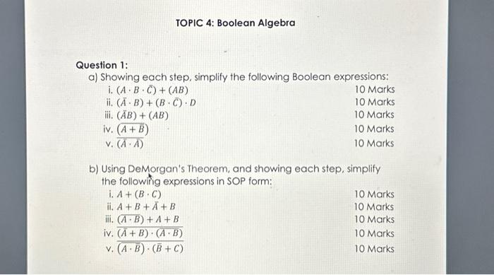 Solved c) Derive the corresponding Boolean statement from | Chegg.com Solved c) Derive the corresponding Boolean statement from | Chegg.com