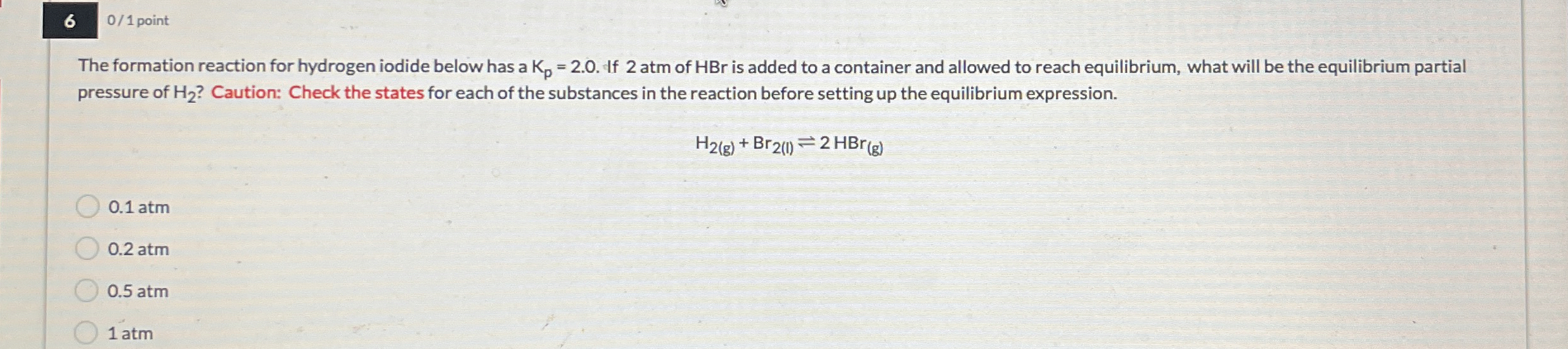 Solved The formation reaction for hydrogen iodide below has | Chegg.com