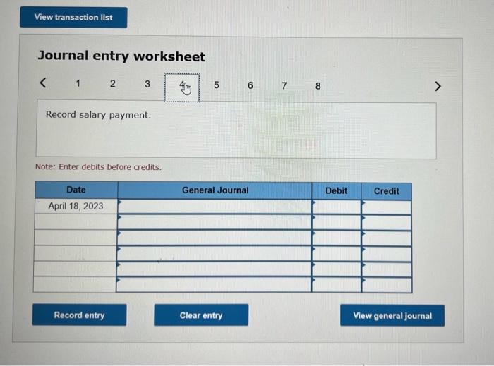Solved Journal entry worksheet 56 Record cash collected for | Chegg.com