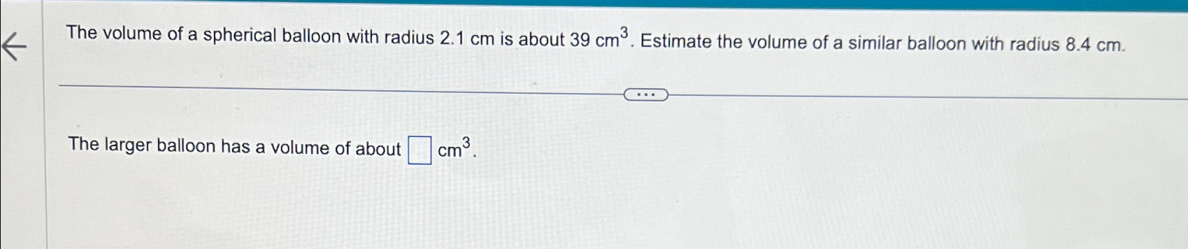 Solved The volume of a spherical balloon with radius 2.1cm | Chegg.com