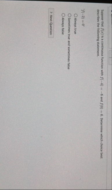 Solved Suppose that f(x) ﻿is a continuous function with | Chegg.com