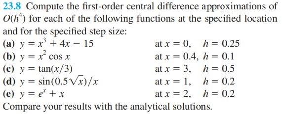 Solved This question is from Chapra 7th Edition, Problem | Chegg.com