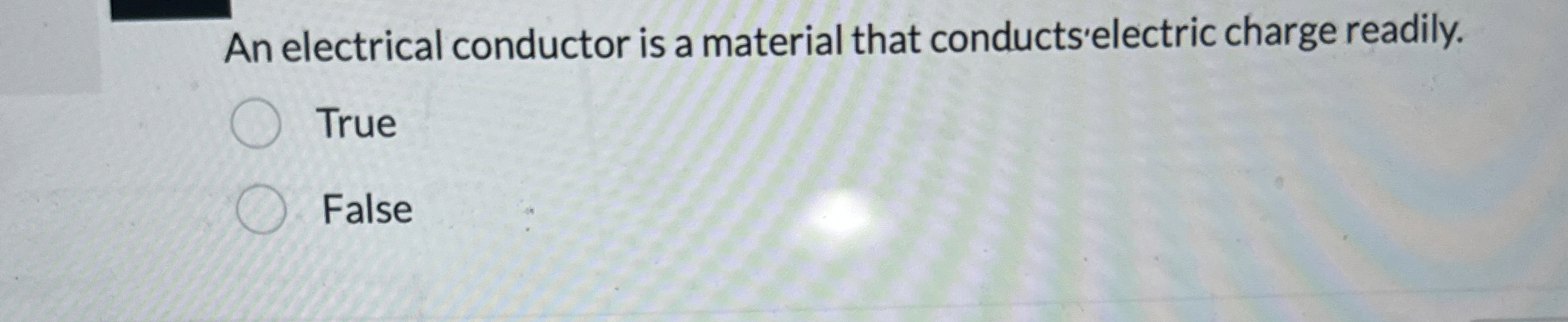 Solved An electrical conductor is a material that | Chegg.com
