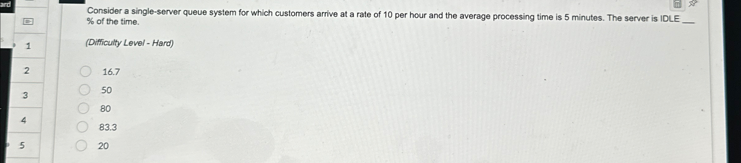Solved Consider a single-server queue system for which | Chegg.com