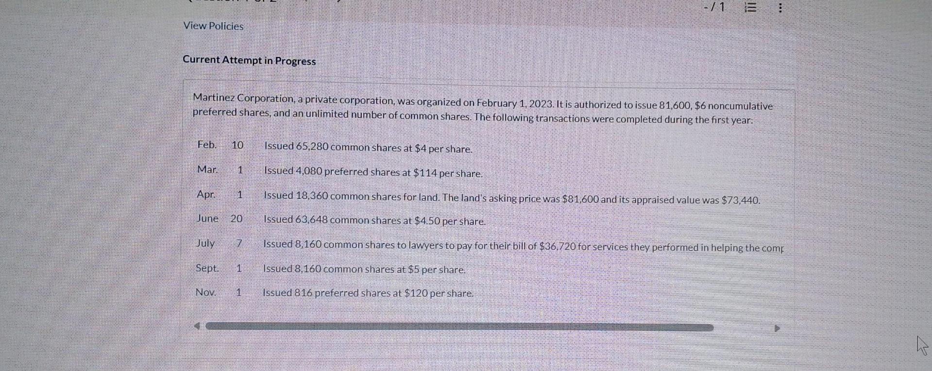 Solved Determine the number of shares issued and the average | Chegg.com