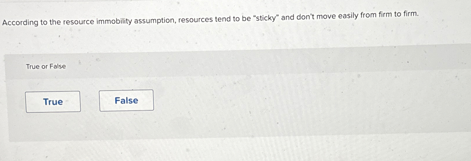 Solved According to the resource immobility assumption, | Chegg.com