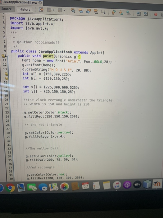 Solved JavaApplication8.java Source History 2 package | Chegg.com