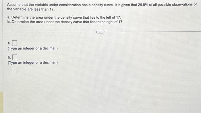 Solved Assume that the variable under consideration has a | Chegg.com
