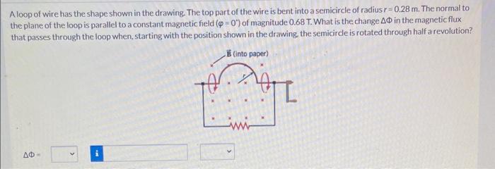 Solved A loop of wire has the shape shown in the drawing. | Chegg.com