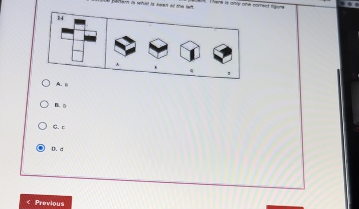 Solved The flat figure on the left is folded into a 3D | Chegg.com